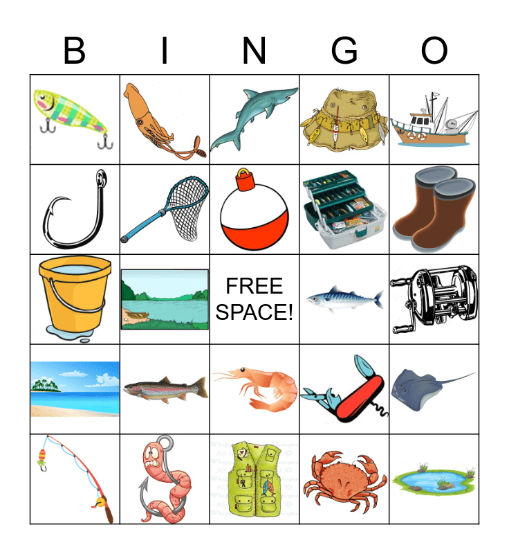 GOING FISHING! Bingo Card
