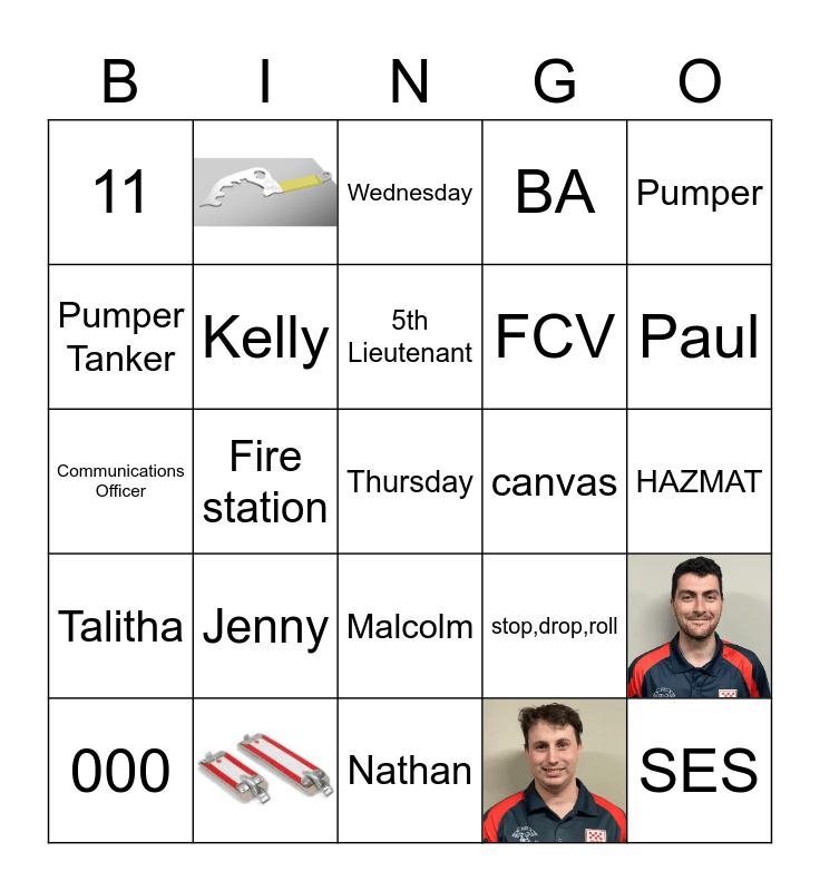 CFA Bingo Card