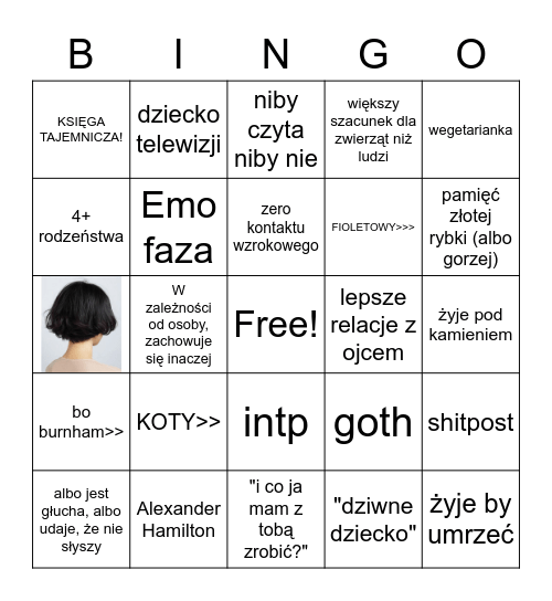 SENA KINNIE BINGO Card