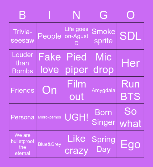 @Itsallbout_BTS Bingo Card