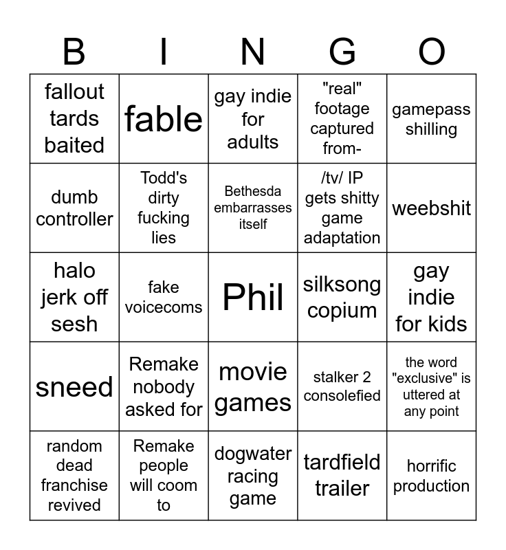 Microshit 2023 (featuring Tardfield) Bingo Card