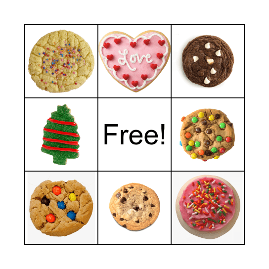 Cookie bingo Card