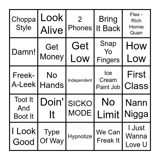 SEATTLE ESQUIRE CLUB RND 2 VIBE BINGO Card