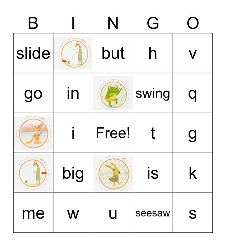 Power up1 Bingo Card