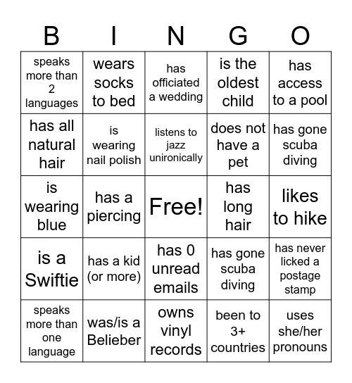 Looking Glass CAEC Bingo Card