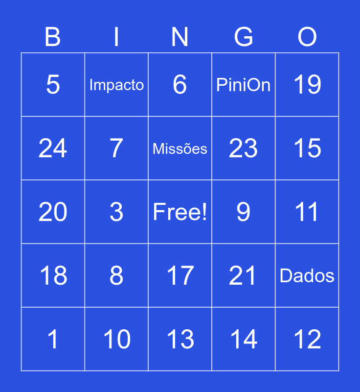 Bingo Junino Bingo Card