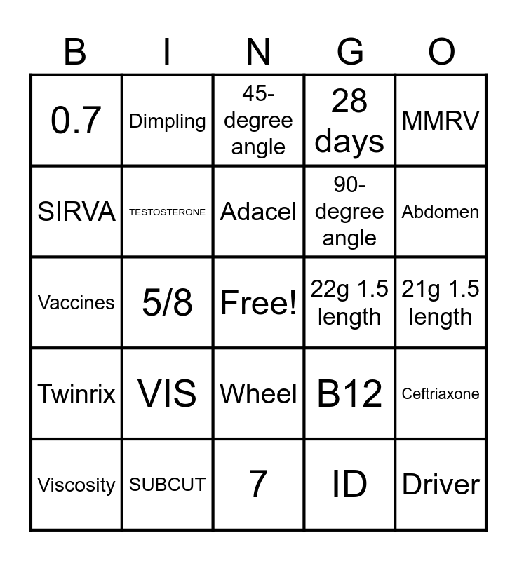 BCT BINGO Card