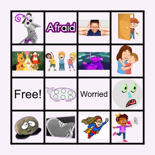 Afraid Bingo Card