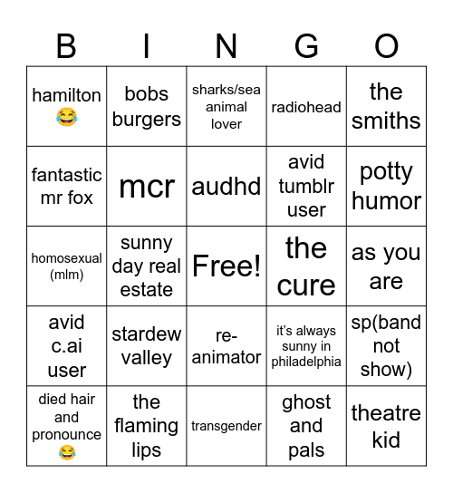 fart bingo Card