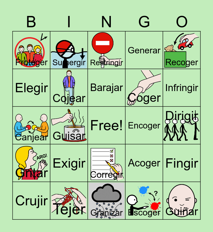 Ge Gi Bingo Card