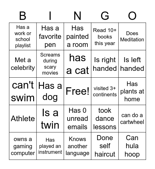 Sunday Funday 1b Bingo Card