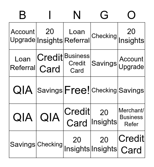 February Bingo Card