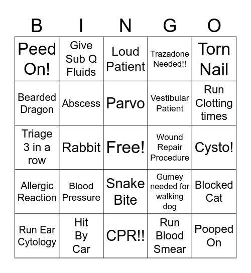 Summer TIme Fun Bingo Card