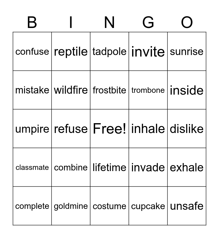vc|cvce Bingo Card