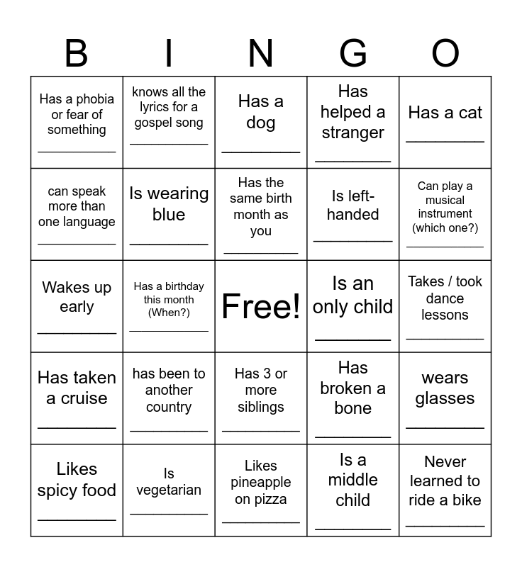 C3 Bingo!! Bingo Card