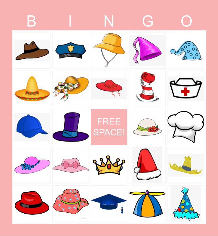 Hats Off to Moms Bingo Card
