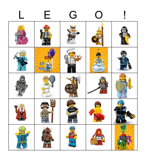 Lego Bingo Card