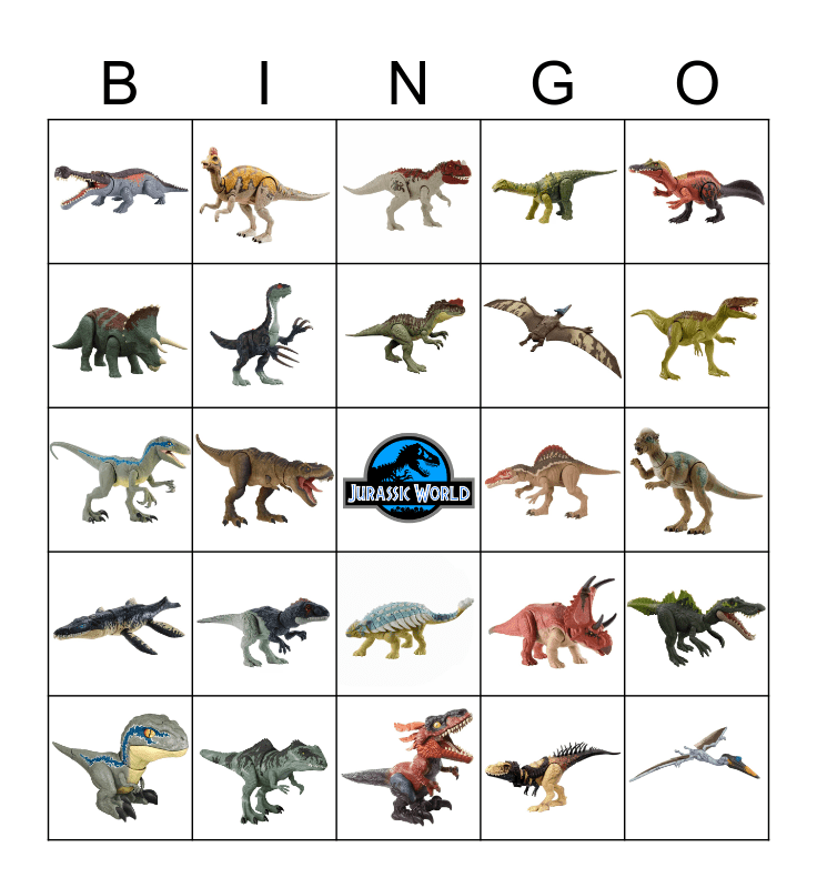 JURASSIC BINGO Card