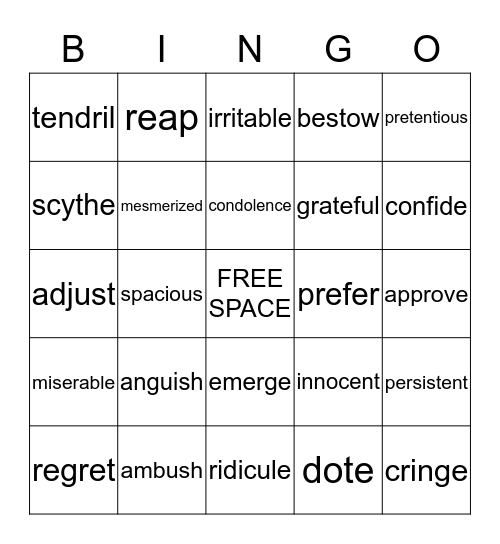 Esperanza Bingo Card