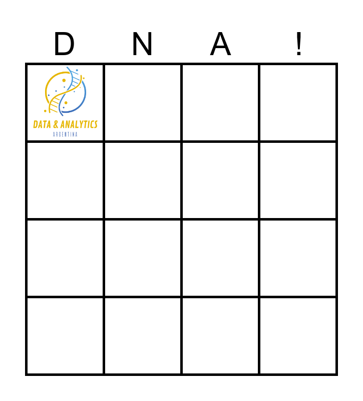 Bingo DNA! Bingo Card