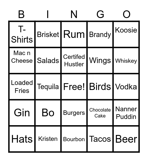 The Route 67! Bingo Card