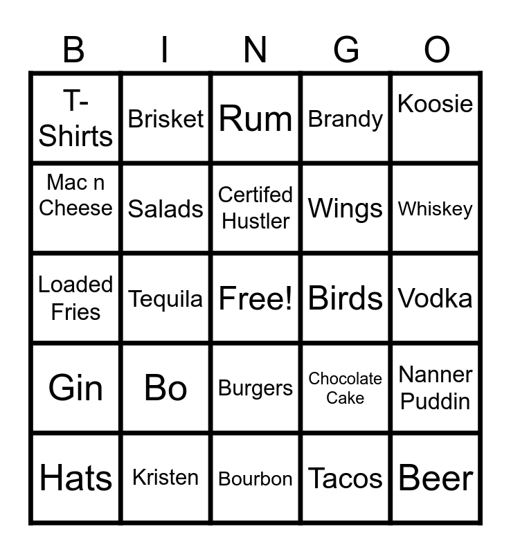 The Route 67! Bingo Card