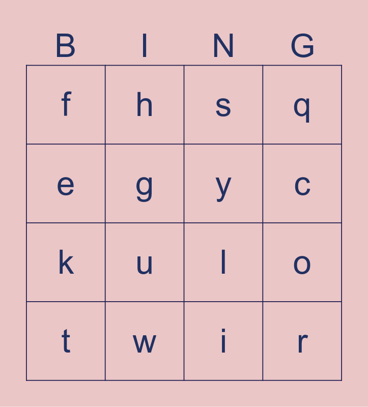 quadratic equation Bingo Card