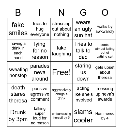 Mandy Bingo Card