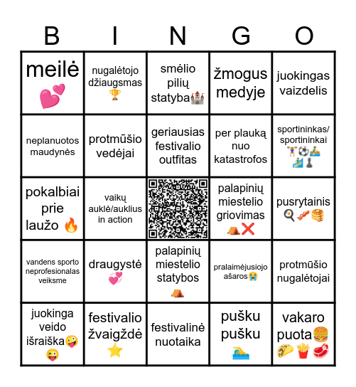 MARIAUS FESTO Bingo Card