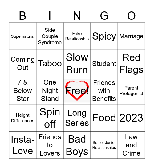 BL Combo Bingo Card