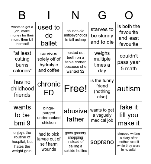 are you harmony? Bingo Card