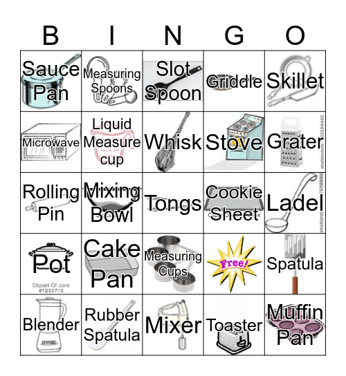 COOKING ESSENTIALS Bingo Card