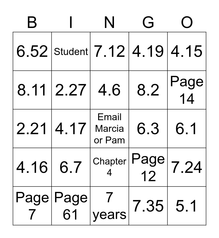 APA and Ed.D. Handbook Bingo Card