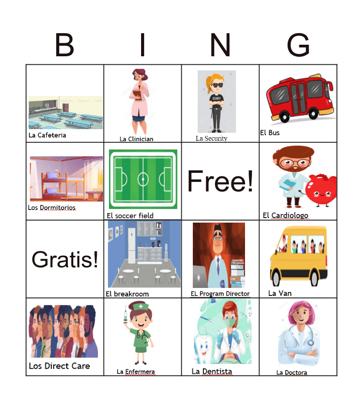 Loteria Laboral Bingo Card