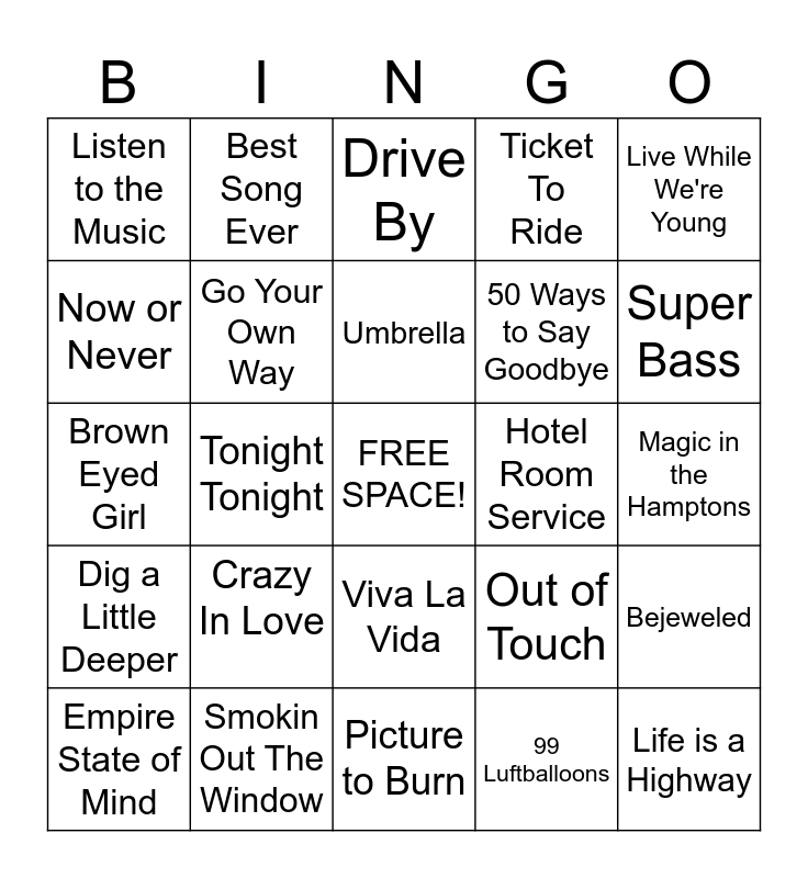 LCM Music Bingo - Set 3 Bingo Card