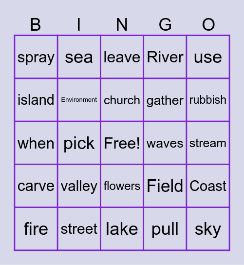 Third term bingo Card