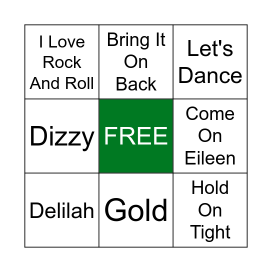 ALL OR NOTHING Bingo Card