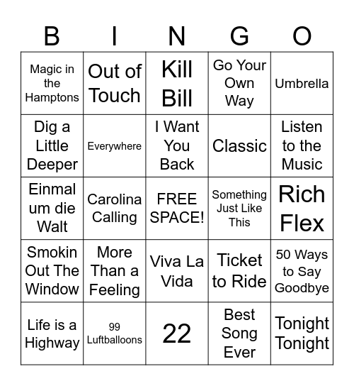 LCM Music Bingo - Set 3 Bingo Card
