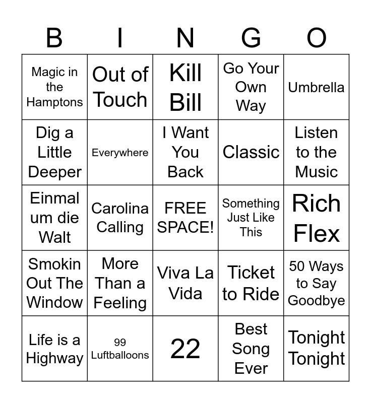 LCM Music Bingo - Set 3 Bingo Card