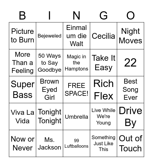 LCM Music Bingo - Set 3 Bingo Card