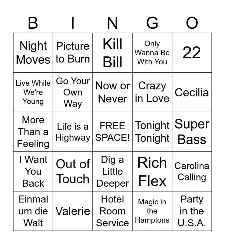 LCM Music Bingo - Set 3 Bingo Card