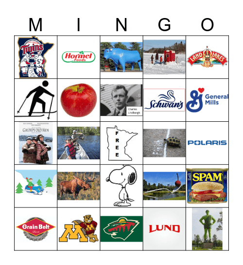 BLUE UP NORTH Bingo Card