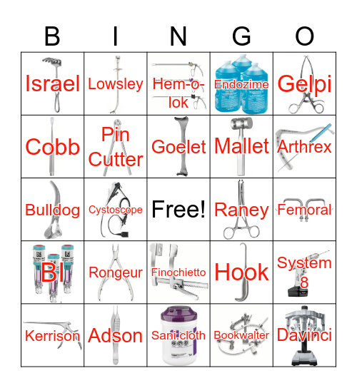 Sterile Processing #1 Bingo Card
