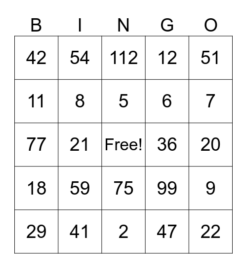 Multi-Step Word Problems Bingo Card