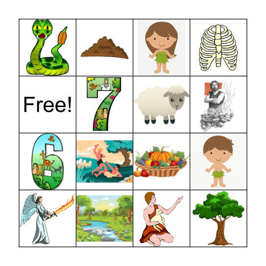 Creation- Cain & Abel Bingo Card