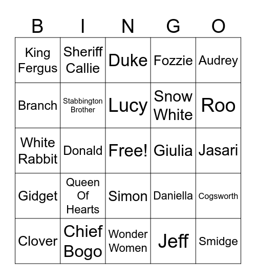 01Mon420 - Rocky Bingo Card