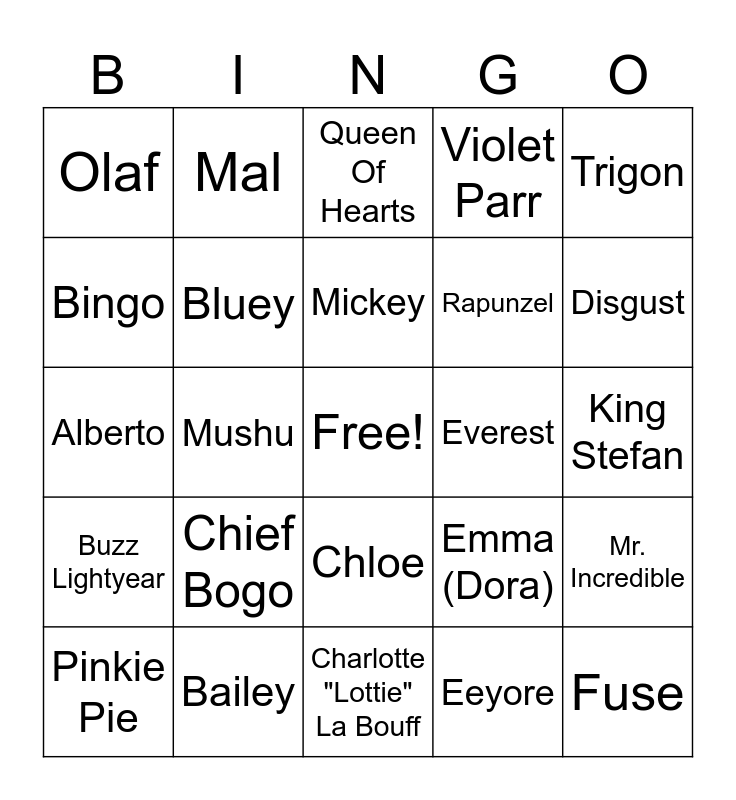 01Mon420 - Chase Bingo Card