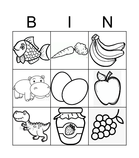 BINGO, BASIC PHONICS, CL 1, WK 57 Bingo Card