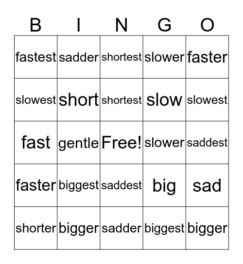 The Biggest BINGO Card