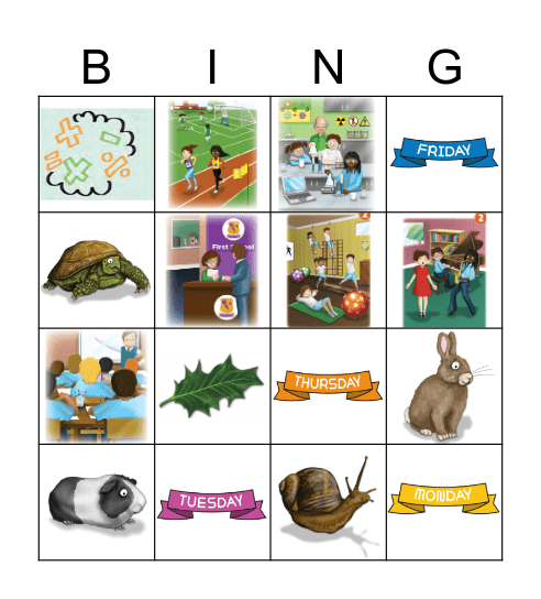 GUESS WHAT 3 - UNITS 1 TO 3 Bingo Card